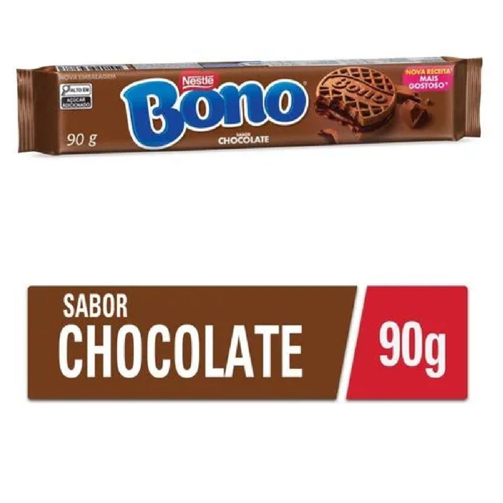 BISCOITO NESTLE BONO RECHEADA CHOCOLATE 90G – Auxiliadora Atacado